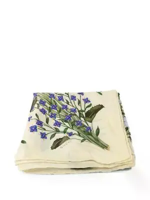 Gucci Floral-print Scarf - Neutrals