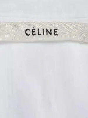 Celine High Slit Mini Shirt Dress