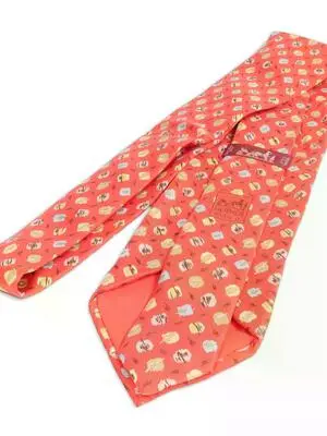 Hermès Silk Abstract Print Tie