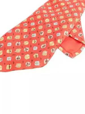 Hermès Silk Abstract Print Tie