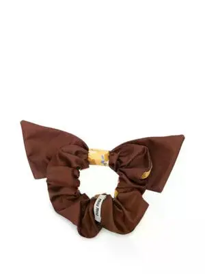 Miu Miu Floral Print Bow Detail Scrunchie