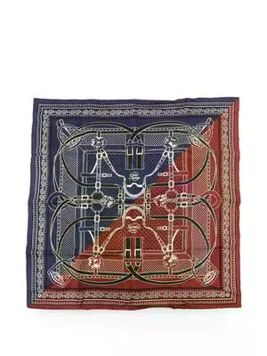 Hermès Silk Scarf - Blue