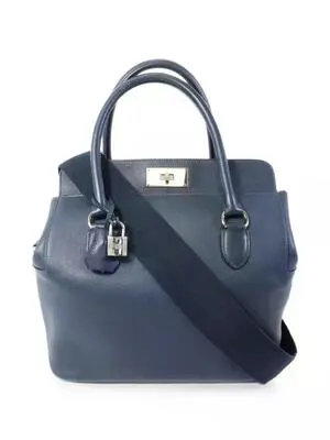 Hermès 26 Toolbox Shoulder Bag - Blue