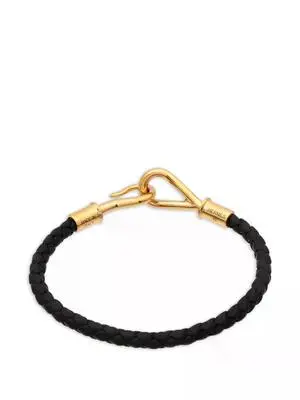 Hermès Jumbo H Braided Leather Bracelet