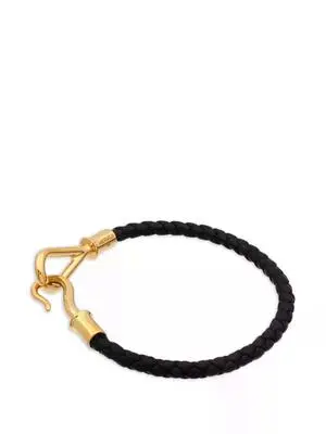 Hermès Jumbo H Braided Leather Bracelet