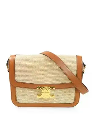Celine Teen Triomphe Shoulder Bag - Neutrals