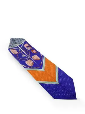 Hermès Twilly Silk Scarf - Blue