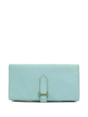 Hermès Bearn Epsom Leather Wallet - Blue