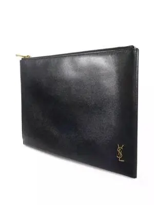 Saint Laurent Logo-appliqué Clutch Bag