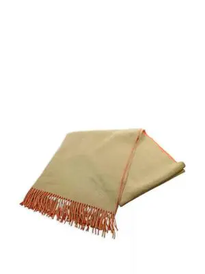 Hermès Fringed Cashmere Scarf - Neutrals
