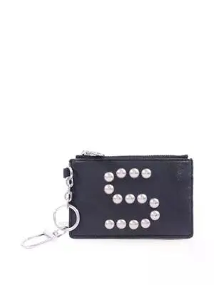 Tory Burch Studded Snakeskin-effect Cardcase