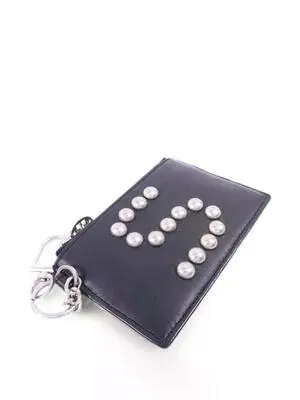 Tory Burch Studded Snakeskin-effect Cardcase