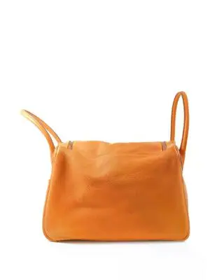 Hermès 34 Lindy Clemence-leather Shoulder Bag - Orange
