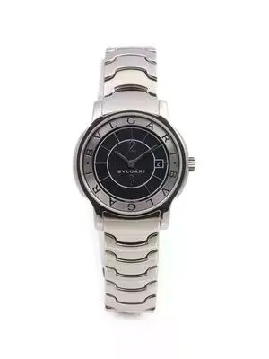 BVLGARI Solotempo 29mm Stainless Steel Watch With Dial - Black