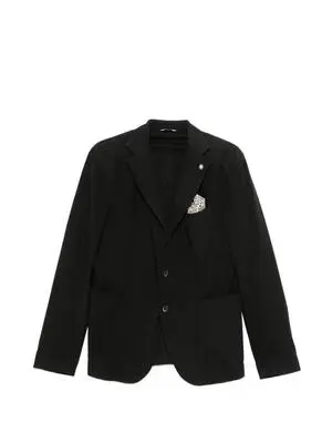 MANUEL RITZ Logo-pin Single-breasted Blazer