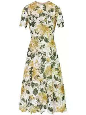 Oscar De La Renta Floral Cocktail Dresses