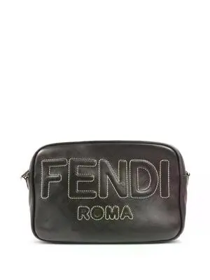 Fendi Roma Logo Print Shoulder Bag