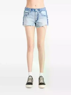 Alexander Wang Deconstructed Frayed-edge Shorts