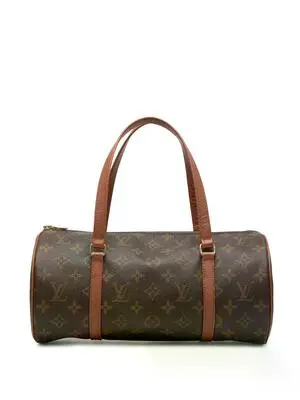 LOUIS VUITTON 1995 Monogram Papillon 30 Handbag - Brown