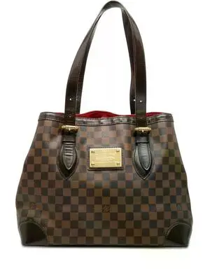 LOUIS VUITTON Damier Ebene Hampstead Mm Tote Bag - Brown