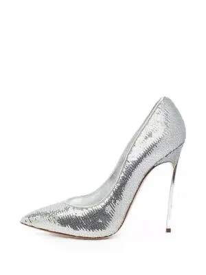 Casadei Blade Sequin Pumps - Silver