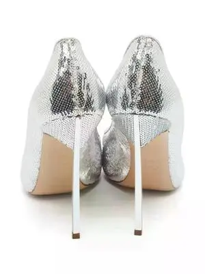 Casadei Blade Sequin Pumps - Silver