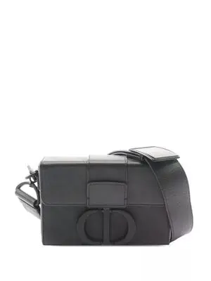 Dior Leather Box Bag With Cd Clasp - Black