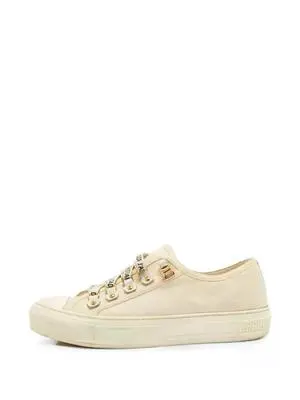 Dior Gold Tone Sneakers For Women