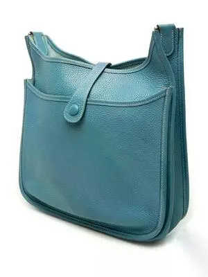 Hermès Clemence Evelyne Ii 29 Crossbody Bag - Blue