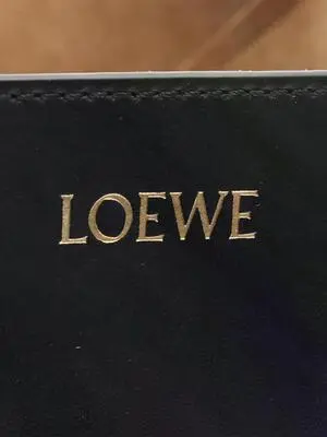 Loewe Leather Tote Bag - Black