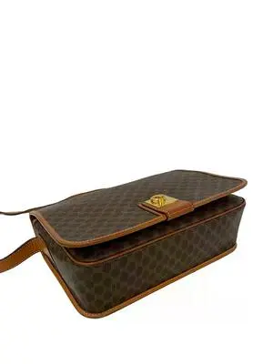 Celine 2012 Macadam Coated Canvas Crossbody Bag