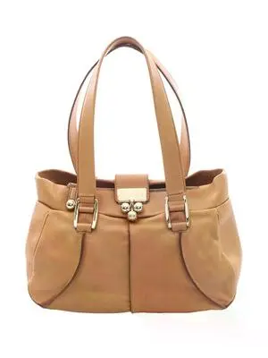 Celine Leather Shoulder Bag - Brown
