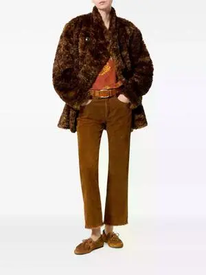 MARANT ETOILE Ruthie Corduroy Pants With Frayed Hem