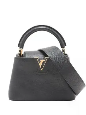 LOUIS VUITTON Taurillon Mini Capucines Satchel