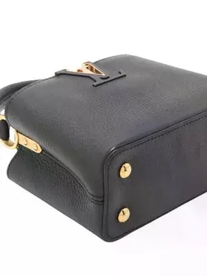 LOUIS VUITTON Taurillon Mini Capucines Satchel