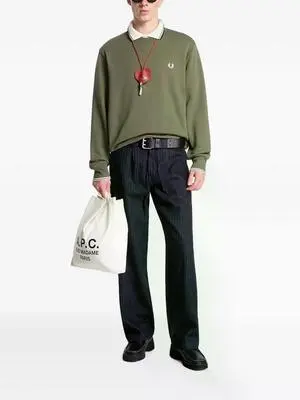 Fred Perry Embroidered Logo Crew Neck Sweater