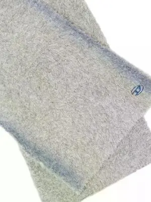 DIESEL® Oval D Logo-embroidered Scarf - Grey