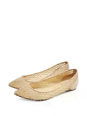 CHRISTIAN LOUBOUTIN Mesh Pointed-toe Ballet Flats