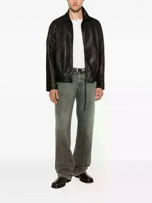 GIORGIO BRATO Grained Leather Jacket