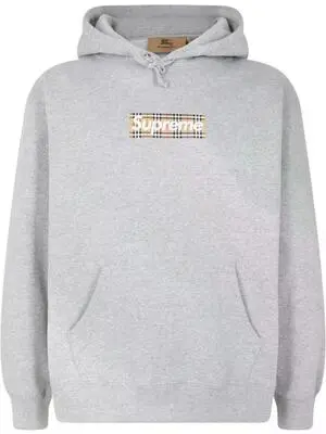 Supreme X Burberry Box Logo Drawstring Hoodie