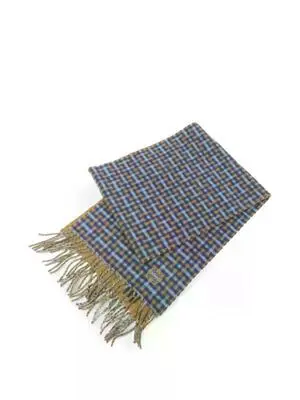 Hermès Check Fringe Scarf