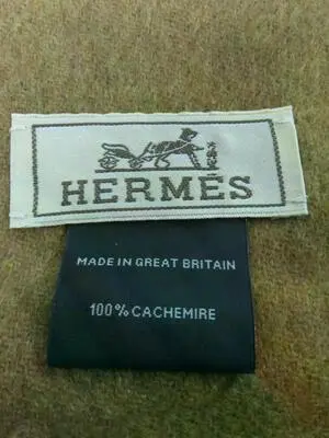 Hermès Check Fringe Scarf