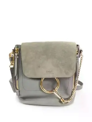 Chloé Faye Ring Detail Backpack - Blue
