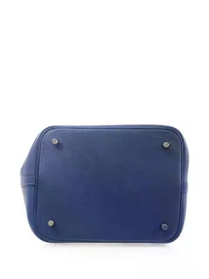 Hermès Picotin Leather Tote Bag - Blue