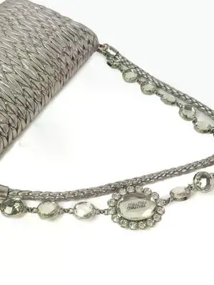 Miu Miu Crystal-embellishment Clutch Bag