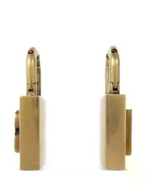 Balenciaga Tone Padlock B-logo Earrings