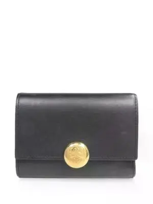 Loewe Pebble Small Vertical Wallet - Black