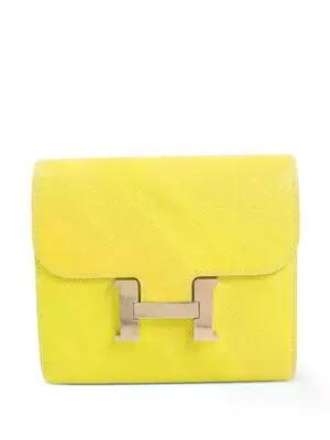 Hermès Constance Slim Epsom Wallet Yellow