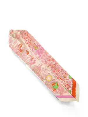 Hermès Twilly Printed Scarf - Neutrals