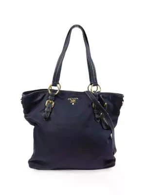 Prada Buckled Shoulder Bag - Blue
